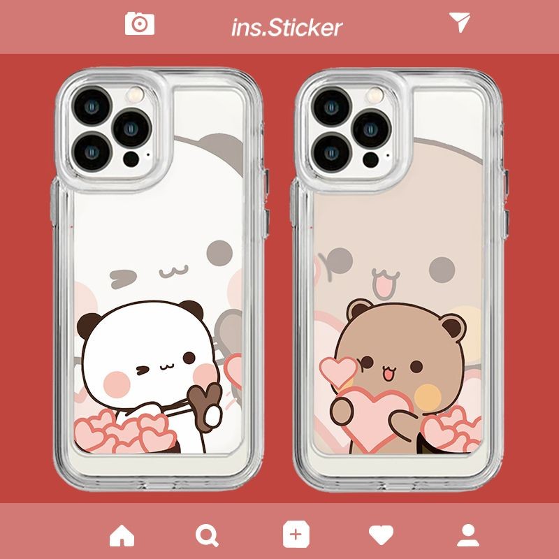 Hộp điện thoại Bubu Dudu Cartoon Couple Soft cover cho iPhone 16 pro ...