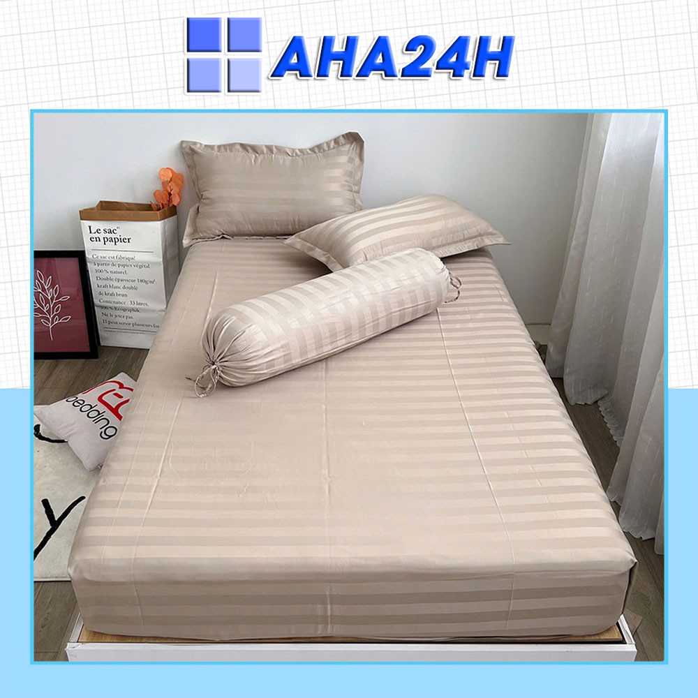 Bộ ga giường 4 món CF95 kèm vỏ gối ôm Cotton 3F Khách sạn đủ size nệm ...