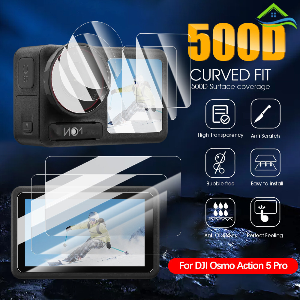 Dành cho DJI Osmo POCKET3 / Action 5 Pro / Action 4 / Action 3 Phim cường lực ống kính màn hình ...