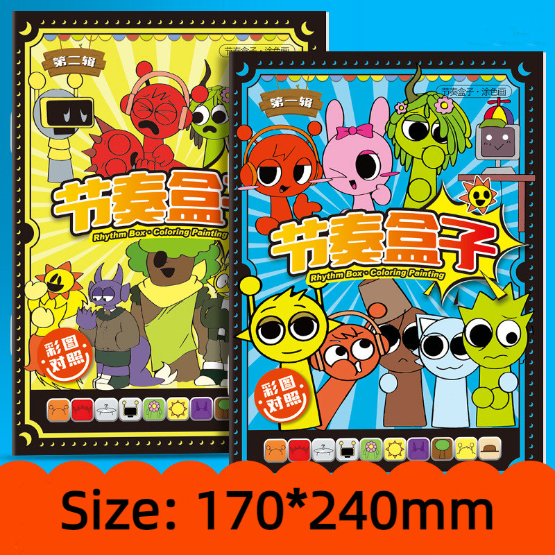 Sprunki Trò Chơi Tiện Dụng Doodle Sách Trẻ Em Notepad Tô Màu Sách Màu ...