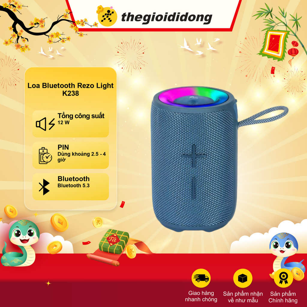 Loa Bluetooth Rezo Light K238 | Shopee Việt Nam