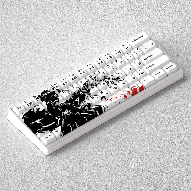 Kurosaki Ichigo Keycaps Cherry Profile PBT Thuốc nhuộm năm mặt thăng ...