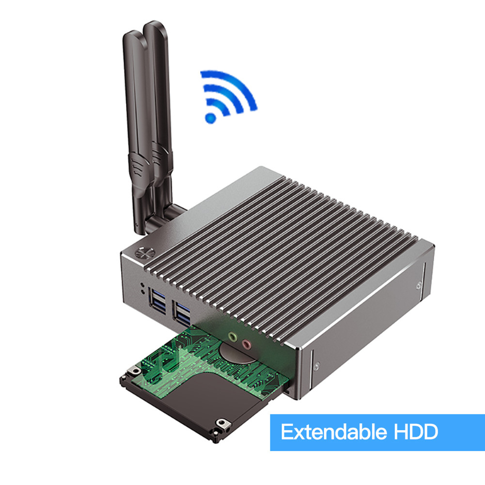 HUNSN Rugged Mini PC,Desktop Palm Computer,Intel Celeron N2940,BH10,Win ...