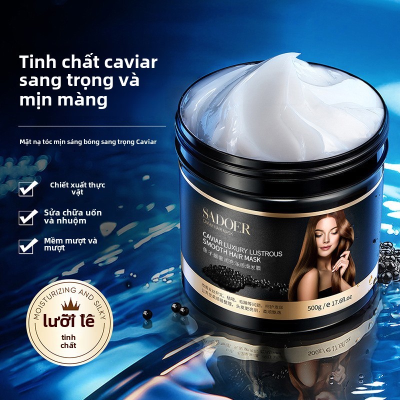 Sadoer Caviar Luxury Care Shiny Smooth Hair Mask Hydrating Repair Soft ...