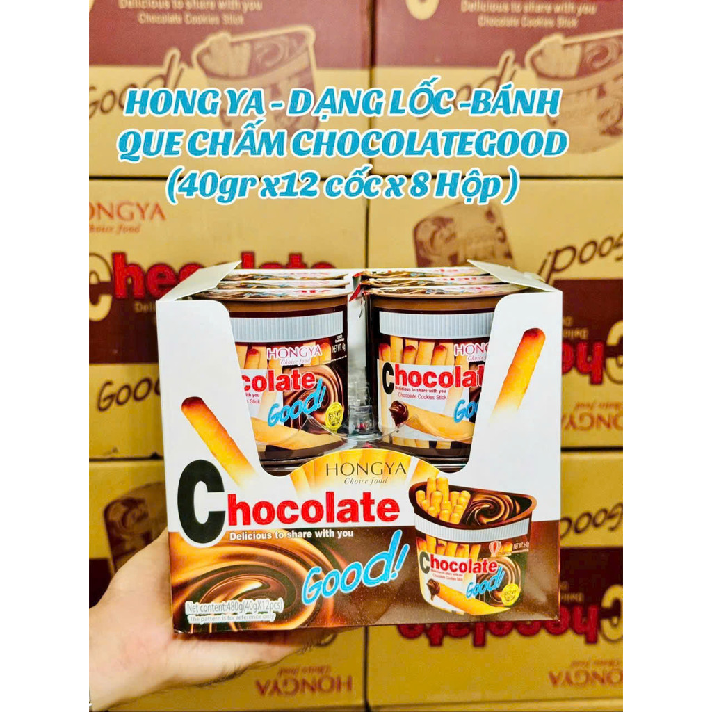 Hộp 12 Hũ Bánh Que Chấm Kem Cookies Socola Coco 40gam | Shopee Việt Nam
