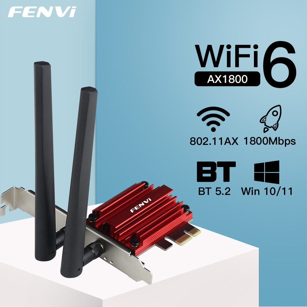 FENVI Wifi 6 ax1800 để bàn không dây PCIe adapter bluetooth 5.2 802 ...