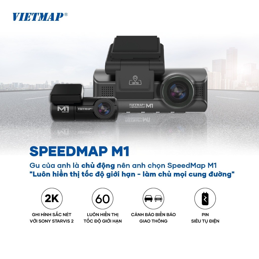 Camera hành trình cảnh báo giao thông VIETMAP Speed Map M1 | Shopee Việt Nam