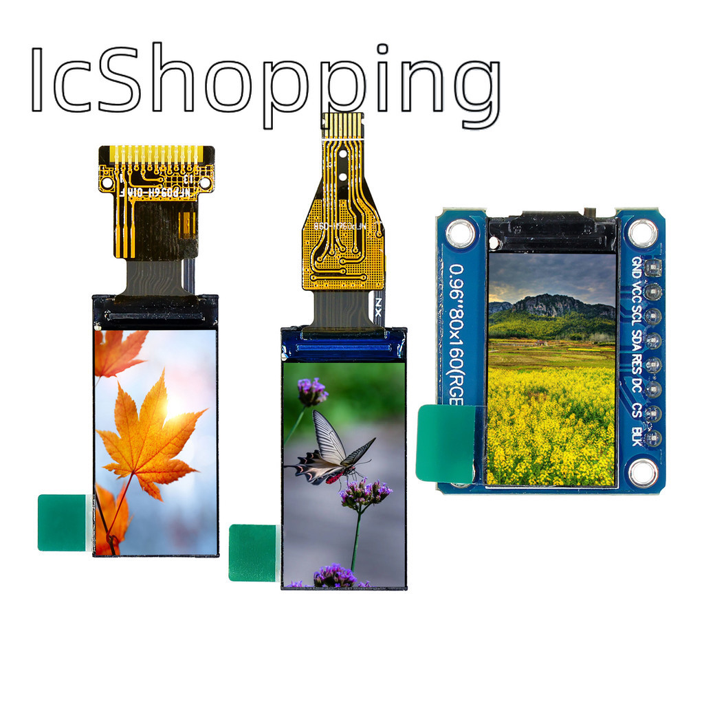 Màn hình LCD LCD TFT 0,96 "Màn hình màu 80 x 160 độ phân giải ST7735 ổ ...