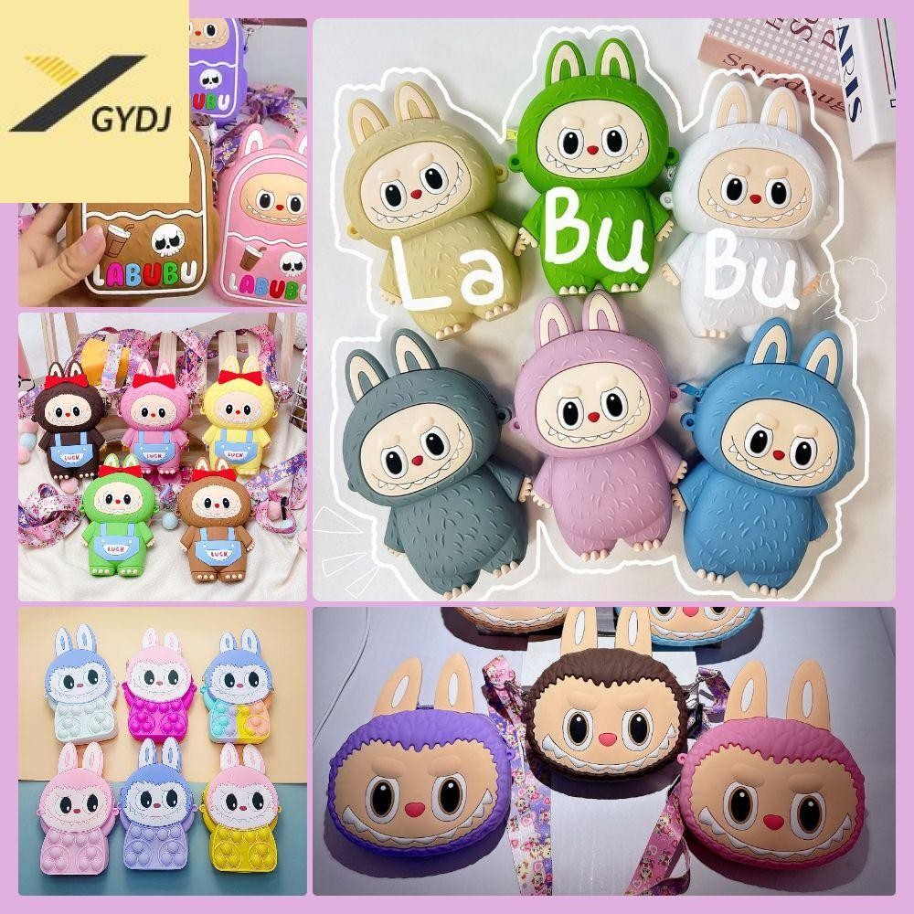 túi đeo chéo nữ labubu CHICRETREAT Labubububu, Ví đựng tiền xu silicon ...