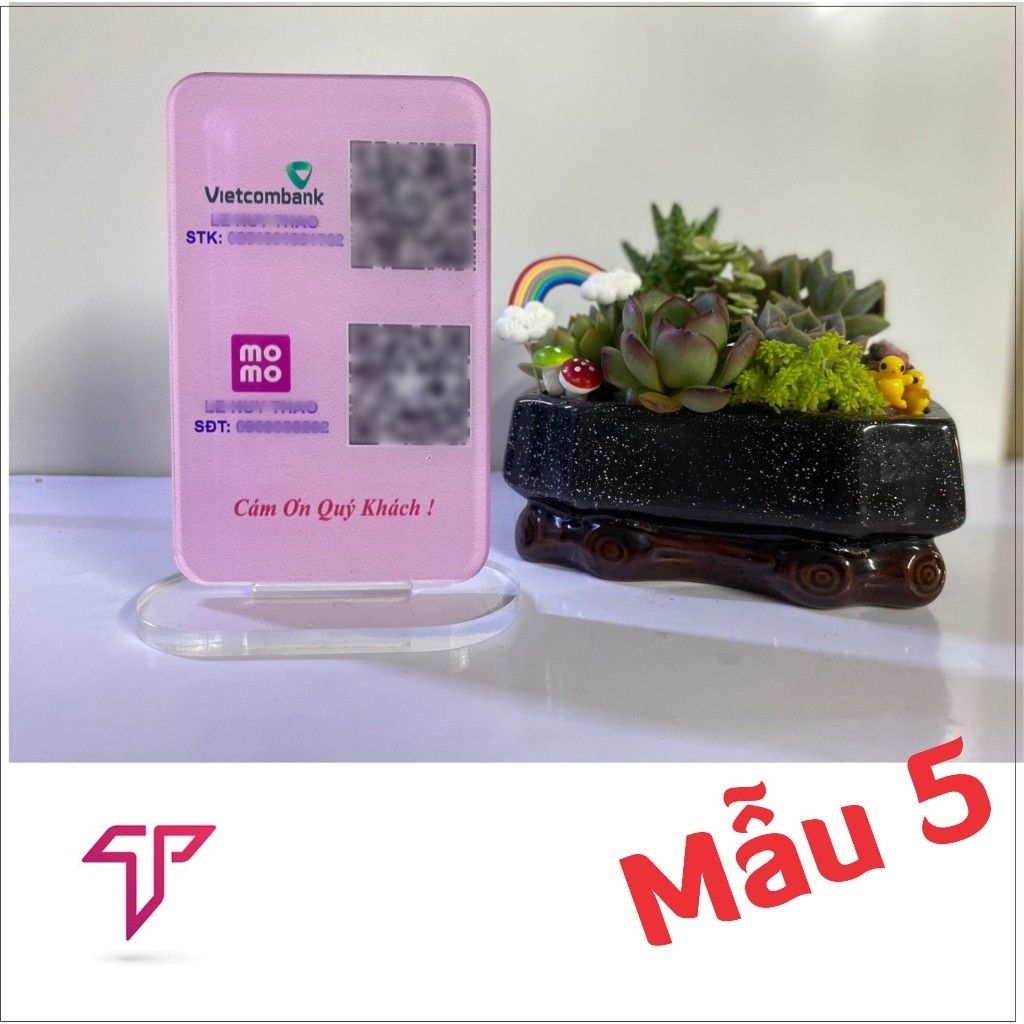 Bảng quét mã QR CODE để bàn, QR code , QR bằng mica bền đẹp, bảng quét ...