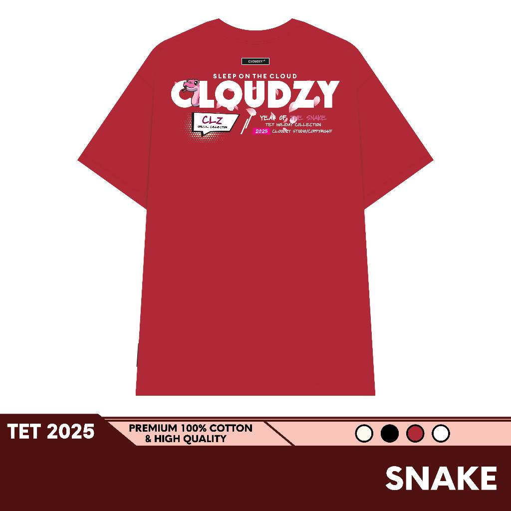 [BST Tết CLZ 2025] Áo thun nữ nam basic unisex tay lỡ thun cotton form rộng local brand Cloudzy ...