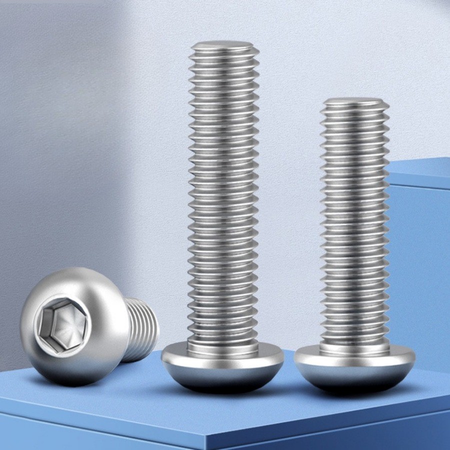 A4-80 Bulong inox 316 lục giác Đầu tròn/Bulong inox lục giác đầu dù M2 / M2.5 / M3 / M4 / M5 ...