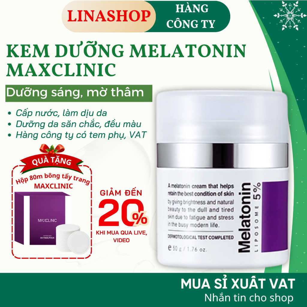Kem Dưỡng Melatonin 5% Kem Dưỡng Chống Lão Hóa Maxclinic Time Return ...