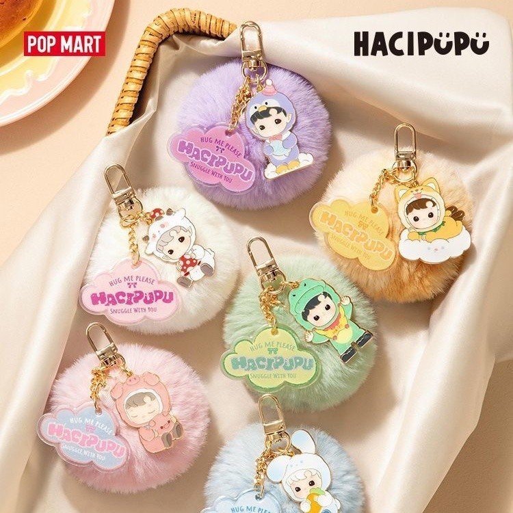 Popmart HACIPU ôm sát bạn loạt Hairball mặt dây chuyền móc khóa pop ...