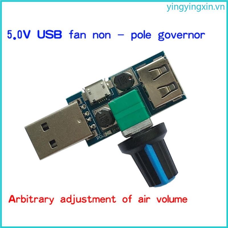 Bộ điều khiển tốc độ quạt USB YIN cho DC 4-12V Giảm tiếng ồn Điều chỉnh nhiều cài đặt Gove ...
