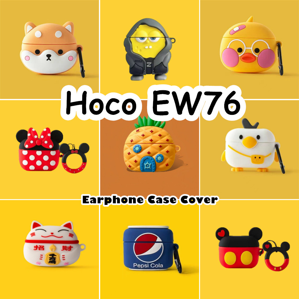 【Hot sale】Cho Hoco EW76 ốp tai ng Case phim hoạt hình Ảnh thật Vỏ Bảo Vệ Hộp Sạc Tai Nghe NO.2 ...