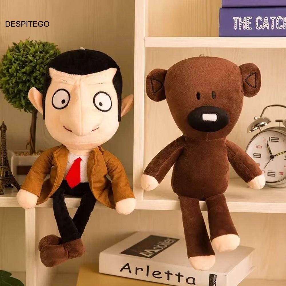 DESPITEGO Mr Bean Bear Sang Trọng Đồ Chơi, Mềm Mại Lông Tơ Phim Hoạt Hình Hình Hình Búp Bê, Gấu ...