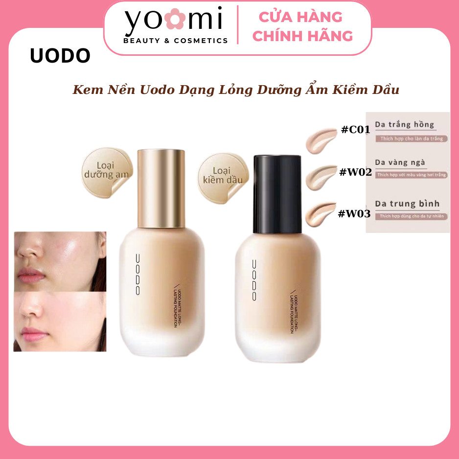 [UODO] Kem Nền Uodo Dạng Lỏng Dưỡng Ẩm Kiềm Dầu Che Phủ Tốt UODO ...