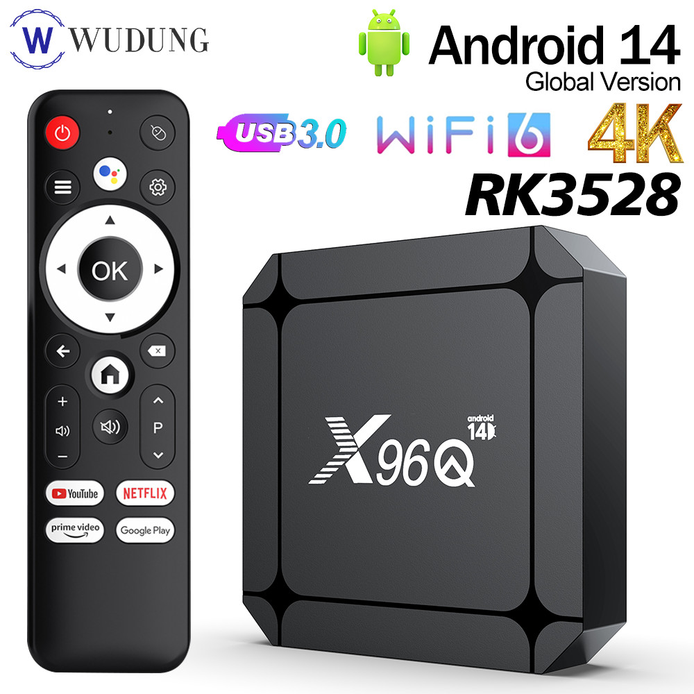 X96Q RK3518 Android 14 tv BOX Rockchip 4K USB3.0 4K WIFI6 2G + 16G ...