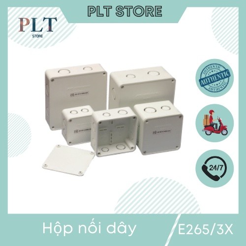 Hộp Box , Hộp Nối Dây Tự Chống Cháy (Loại Có Lỗ Chờ Sẵn ) Sino E265/1X ...