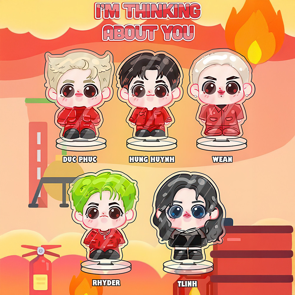 Mô hình standee 3-5CM chibi mini ATSH Anh trai say hi I'm Thinking ...