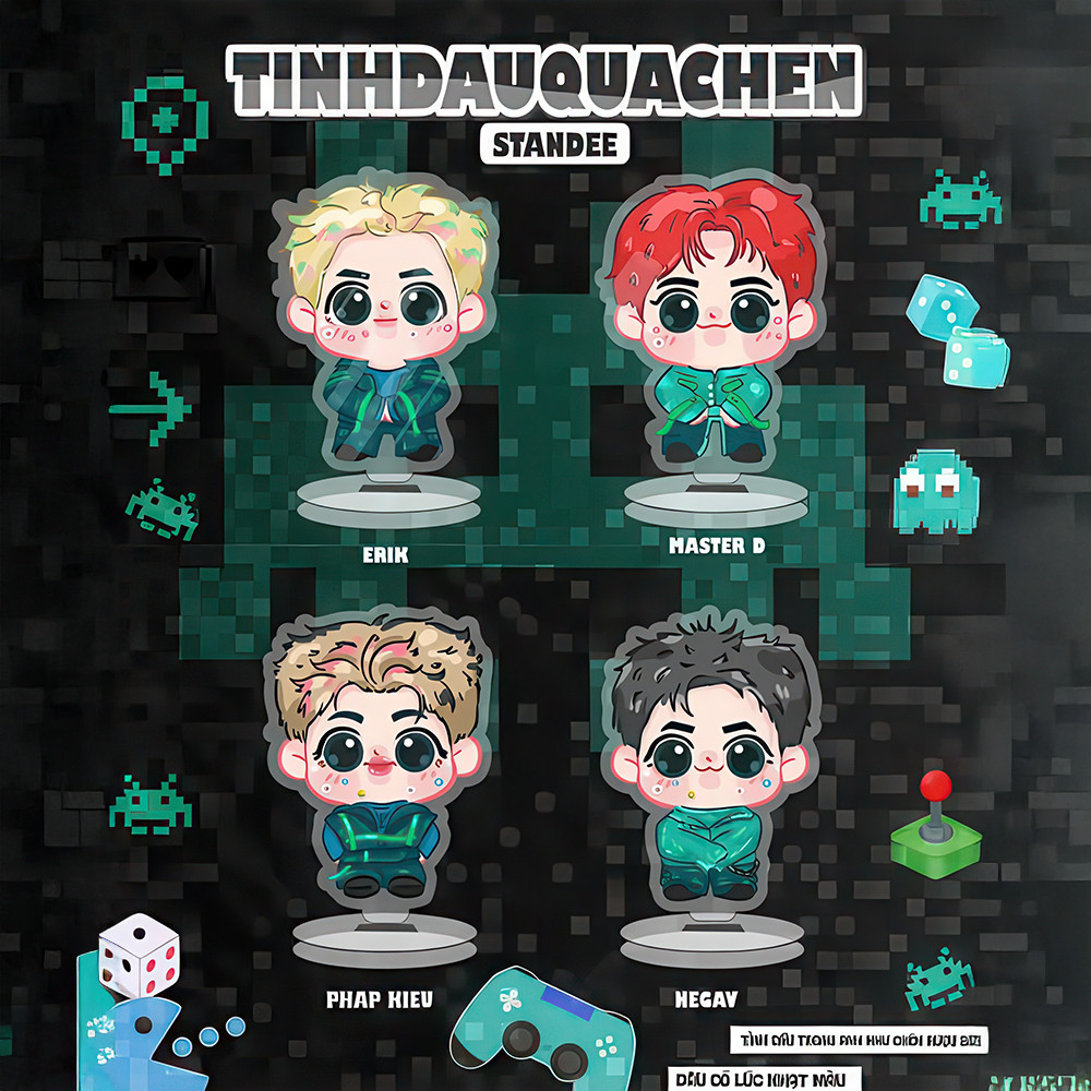 Mô hình standee 3-5CM chibi mini ATSH Anh trai say hi Tình Đầu Quá Chén ...