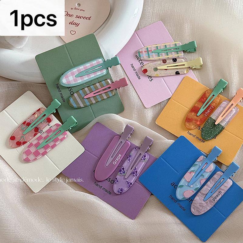 Juice Series Kẹp Tóc Dễ Thương Nho Dưa Hấu Trang Điểm Kẹp Liền Mạch Phụ ...