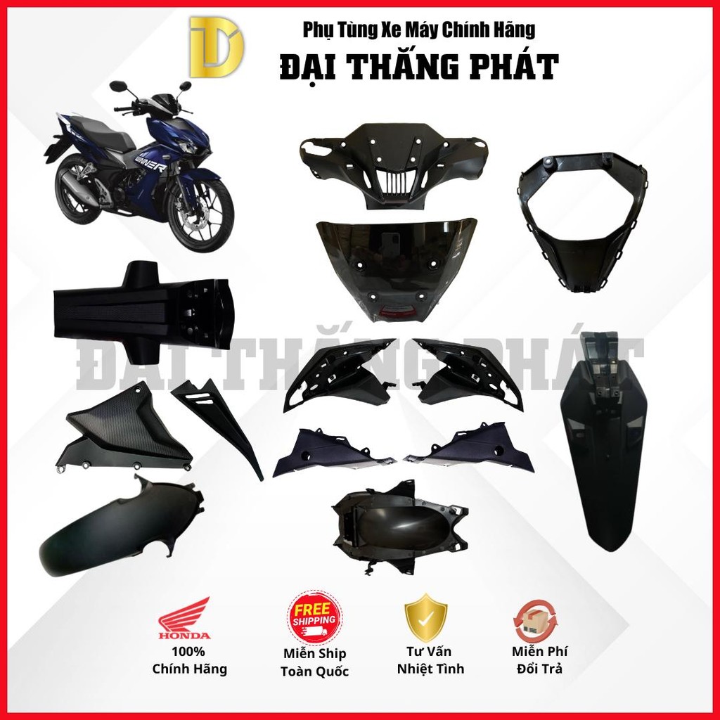 (Có bán lẻ) Dàn nhựa nhám Winner V2 (2019-2025) chính hãng Honda ...