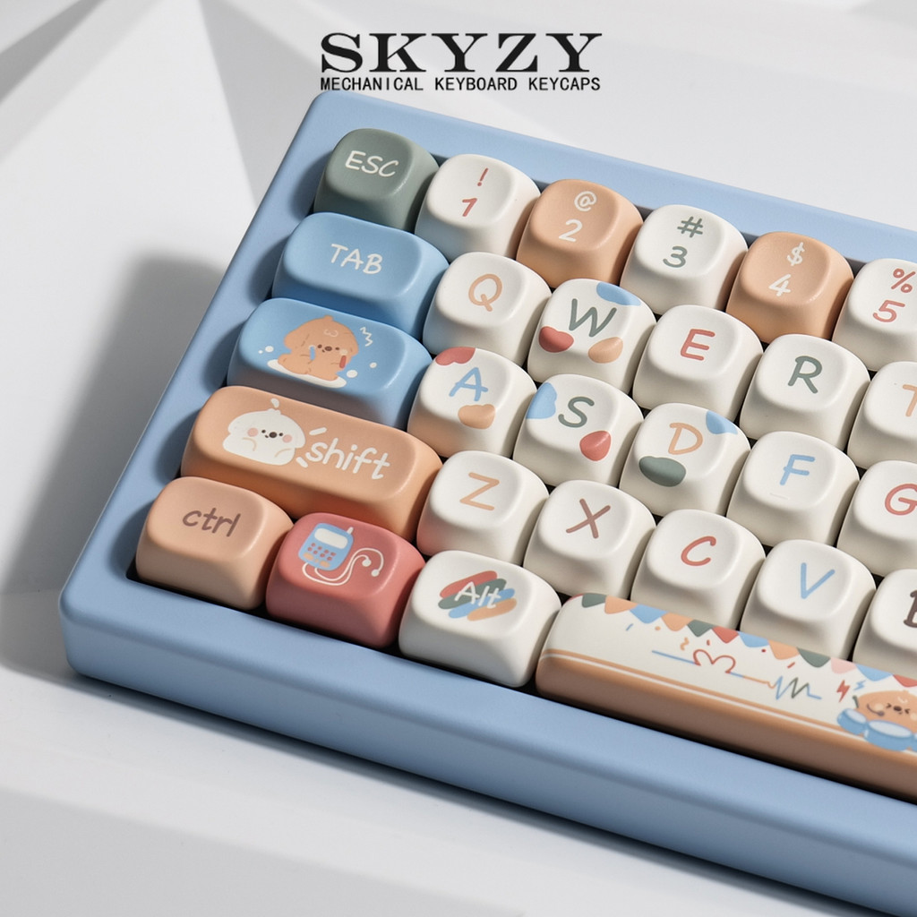 Puppy Musician keycaps XOA Profile PBT Dye Thăng hoa Bộ Keycap dễ ...