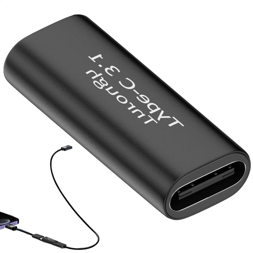 USB Type C Adapter Female to Female Extension Cable Connector Portable ...