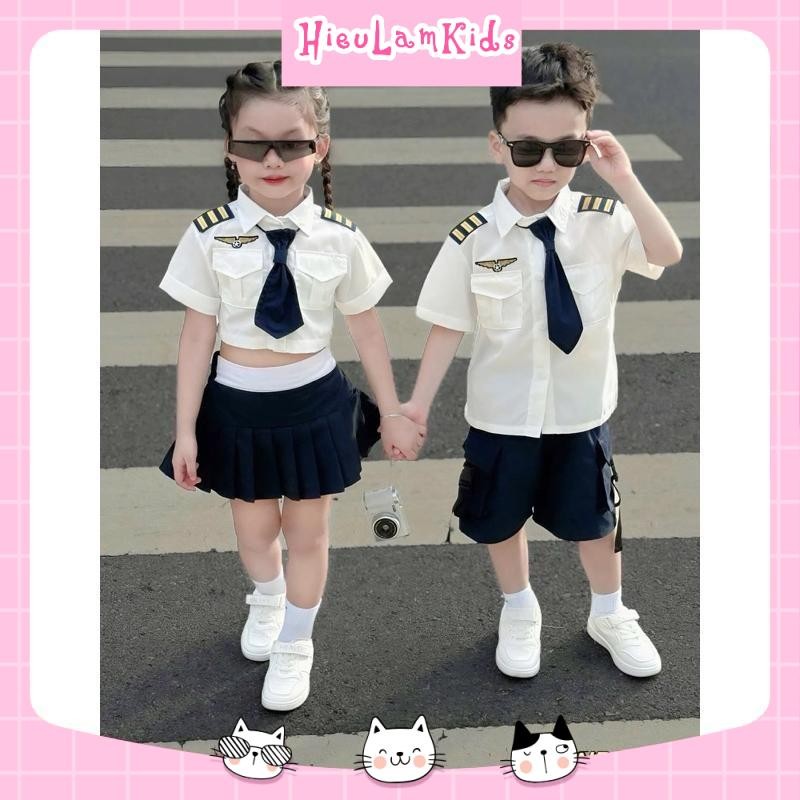 NB125 - Set bộ phi công cho bé trai bé gái | Shopee Việt Nam