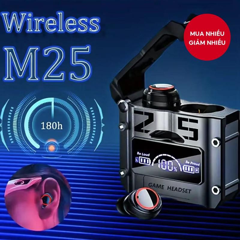 Tai nghe Bluetooth M25 chính hãng Điều khiển cảm ứng Giảm tiếng ồn Âm ...