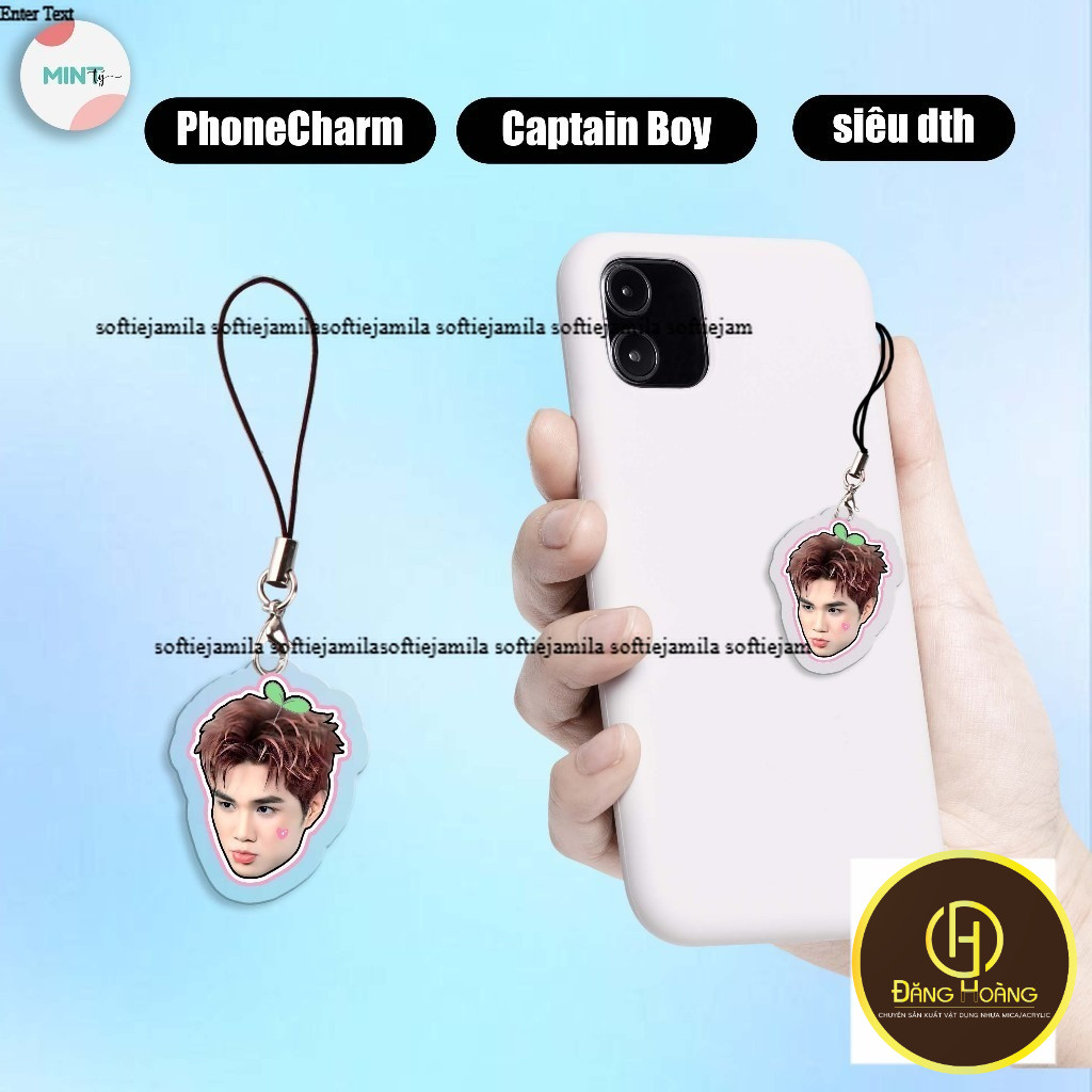 Móc khóa Mica trong – Phone Charm ATSH Captain Boy | Shopee Việt Nam