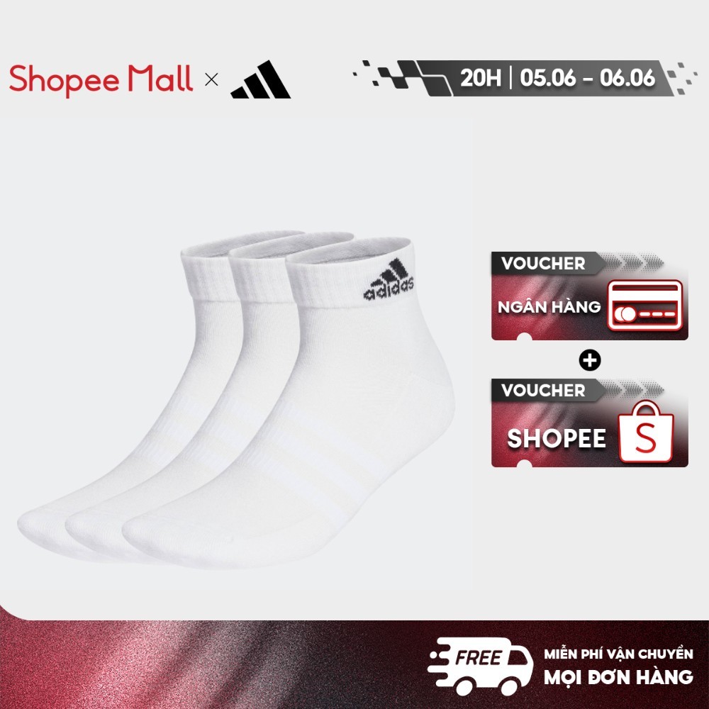 adidas Lifestyle & Basketball Cushioned Sportswear Ankle Socks 3 Pairs ...