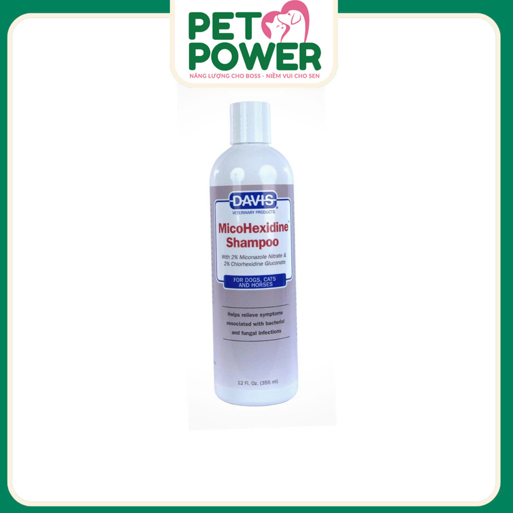 Sữa Tắm Chó Mèo Davis Micohexidine Shampoo 355ml – Hỗ Trợ Da Nhạy Cảm ...
