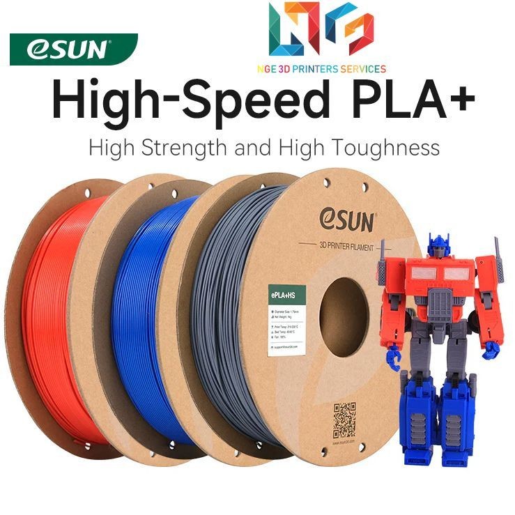 Nhựa in 3d eSun ePLA+HS (High speed) dùng cho các dòng máy in 3d in tốc độ cao 1kg/Cuộn | Shopee ...