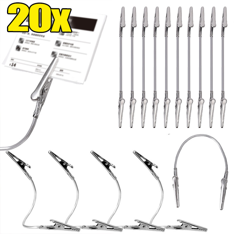 Kẹp kẹp cá sấu hai đầu di động có thể xoay được - Kẹp trưng bày ghi nhớ ...