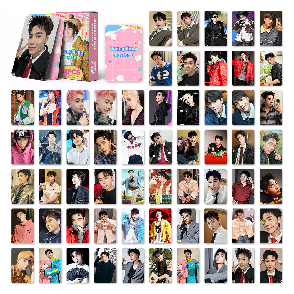 92 Cái / hộp Ngôi Sao Việt Nam QuangHungmasterD Lomo Cards Rhyder Negav ...