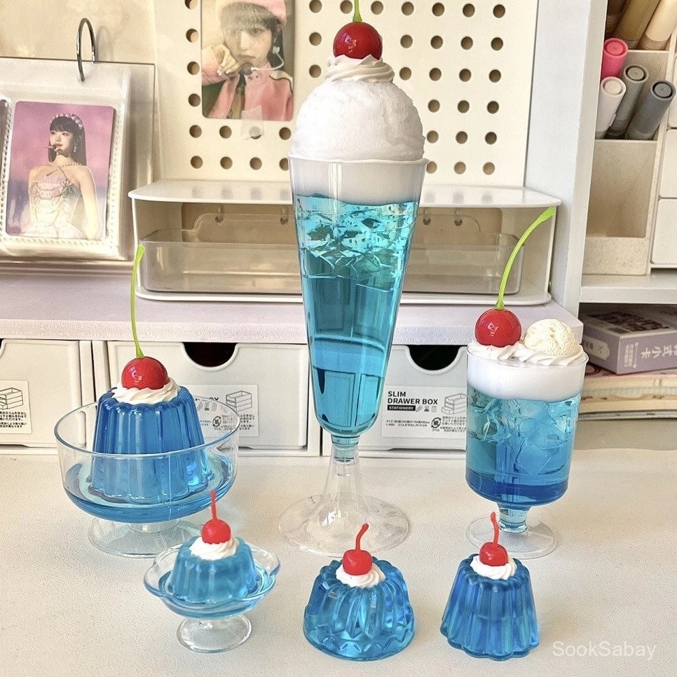 Soda kem cam tangerine xanh, thạch trái cây, sản phẩm hoàn thiện bằng ...