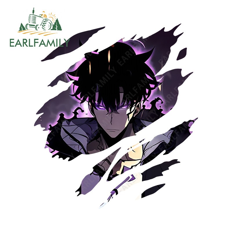 EARLFAMILY Solo Leveling Car Sticker Cá Tính Laptop Máy Tính Thân Xe ...