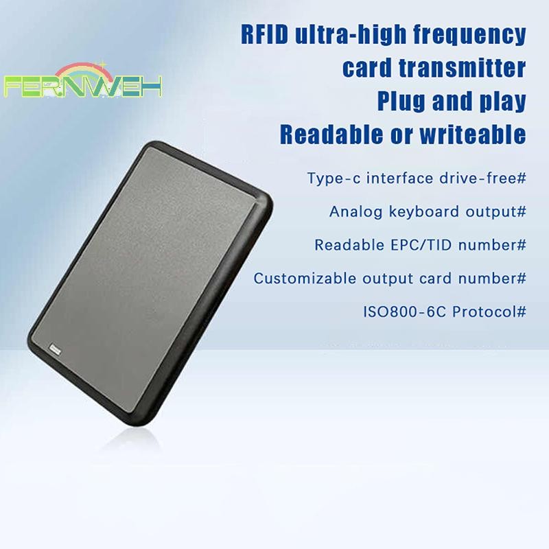 [Fernweh] Đầu đọc thẻ USB UHF ISO18000-6C 860-960mhz Đọc không cần điều ...