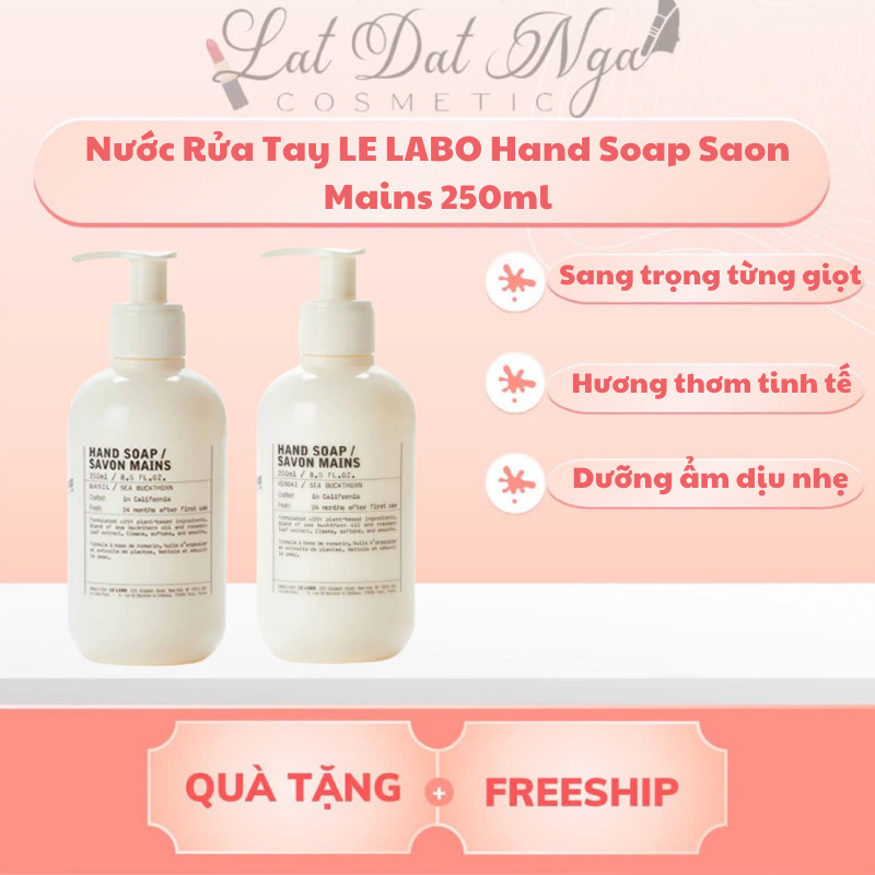 Nước Rửa Tay LE LABO Hand Soap Saon Mains 250ml ( Sản Phẩm Chính Hãng ...
