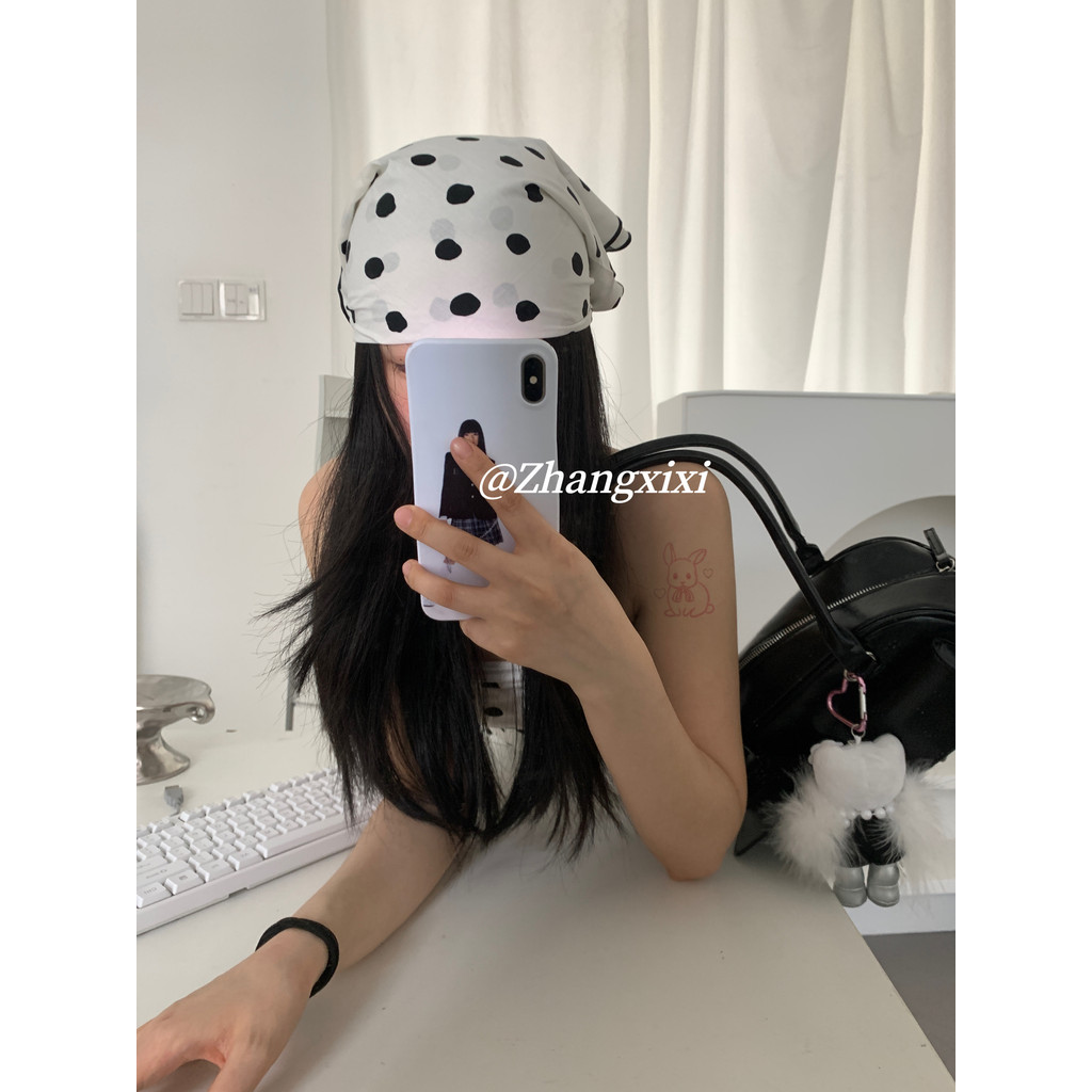 58 * 58cm Phong Cách Hàn Quốc INS Thời Trang Retro Khăn Lụa Đa Năng Với ...