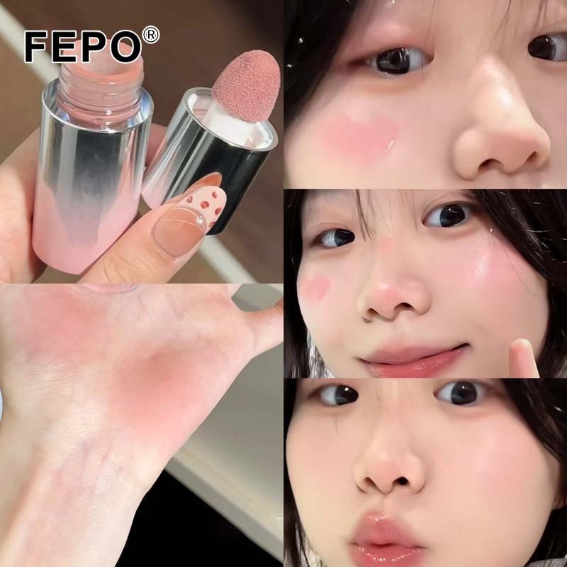 FEPO Blush Liquid Gege Bear Màu Trơn Khỏa Thân Trang Điểm Lâu Dài Tẩy ...