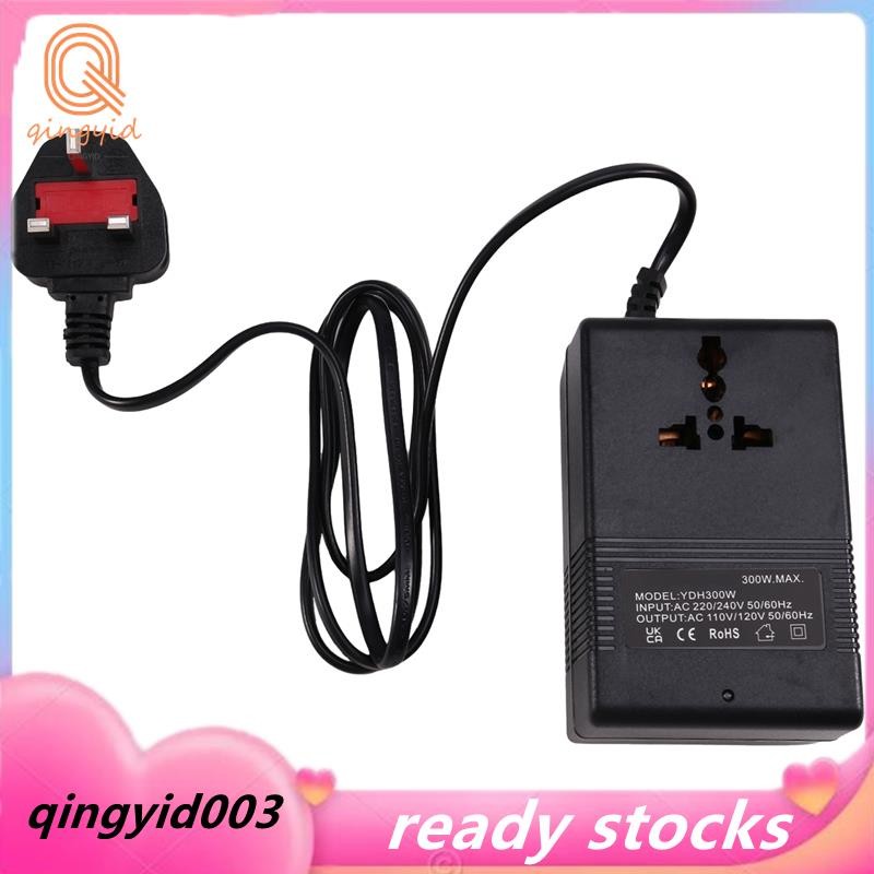 Biến áp chuyển đổi điện áp du lịch nhỏ gọn 300W, bước xuống và bước lên, 220V sang 110V và 110V ...