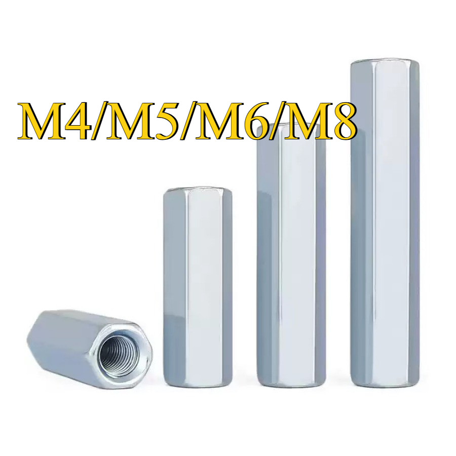 Ống nối ty ren lục giác mạ kẽm - Nối ren Đai ốc n M4 / M5 / M6 / M8 (ML-YL-VN-1) | Shopee Việt Nam