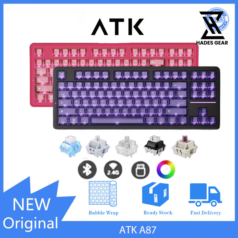 ATK A87 - Bàn phím cơ gaming không dây dung lượng cao 8000mah thiết kế độc đáo | Shopee Việt Nam