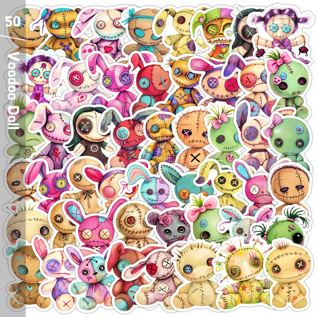 Y&P| Hình Dán Chống Nước Voodoo Doll Phim Hoạt Hình Mũ Bảo Hiểm Máy ...