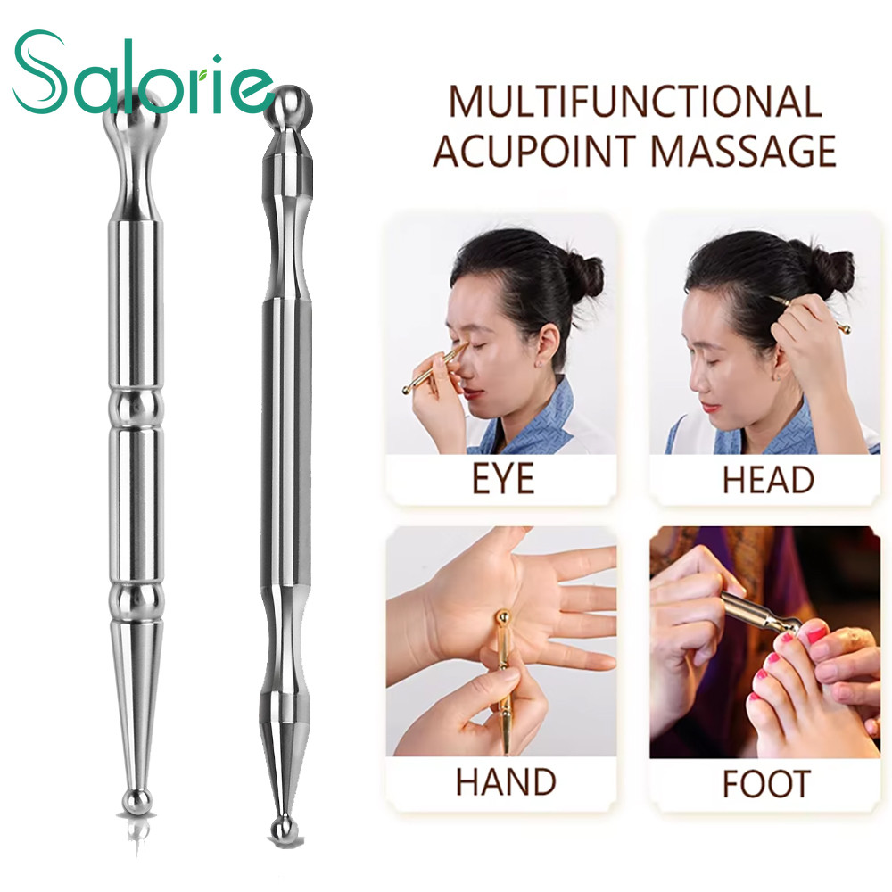 Châm Cứu Bút Phản Quang Dụng Cụ Bấm huyệt Bút Massage Inox Bút Phản ...