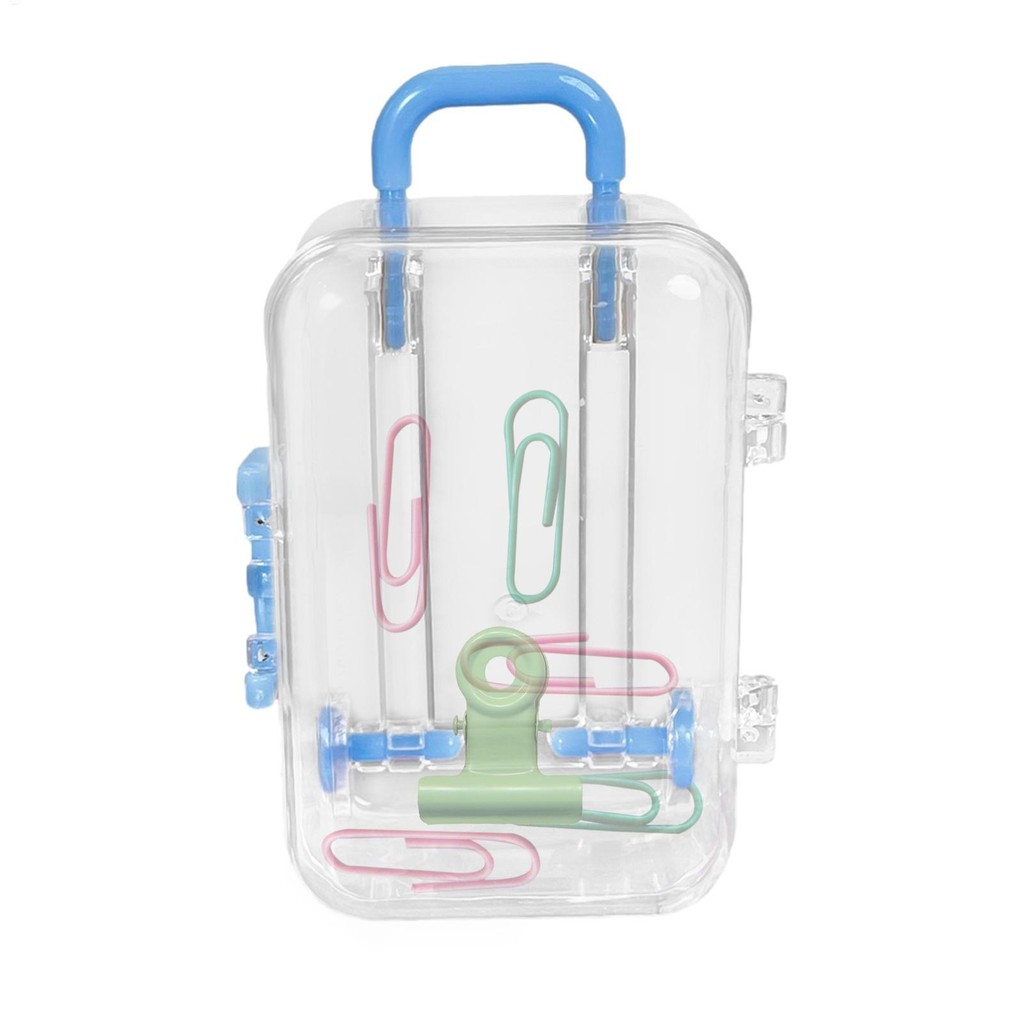 Tiny Luggage Toy Clear Mini Luggage Gift Box Travel Packaging Box for ...